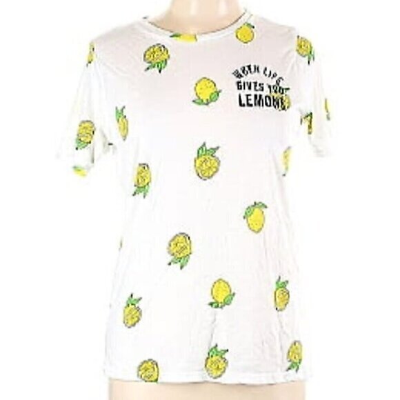 Mighty Fine | Tops | Mighty Fine When Life Gives You Lemons White Fruit ...